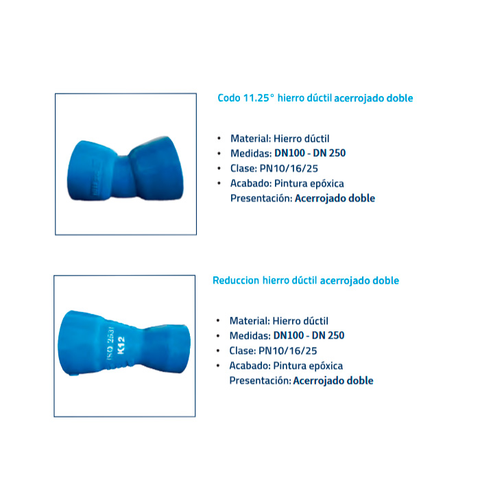 Accesorios de Hierro Dúctil Acerrojados - Wilflex Peru SAC